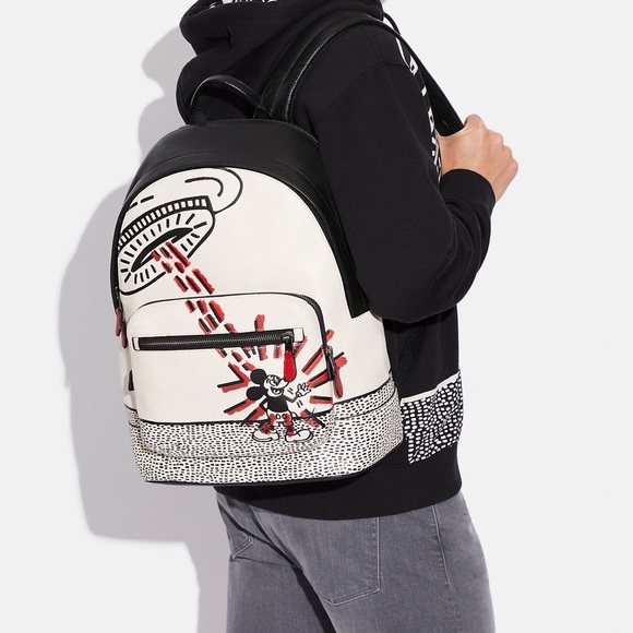 Coach | Bags | Coach Disney Mickey Mouse X Keith Haring West Backpack ...